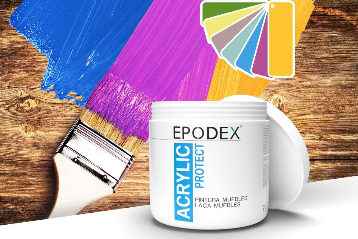 Barniz acrílico para muebles - protección duradera - Azul azur - Pastel ...