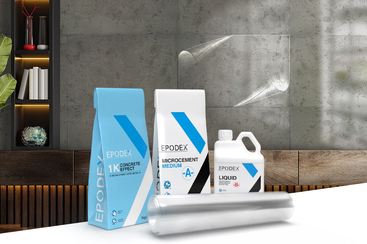 Exposed Concrete Look For Walls | Concrete Effect & Microcement | EPODEX