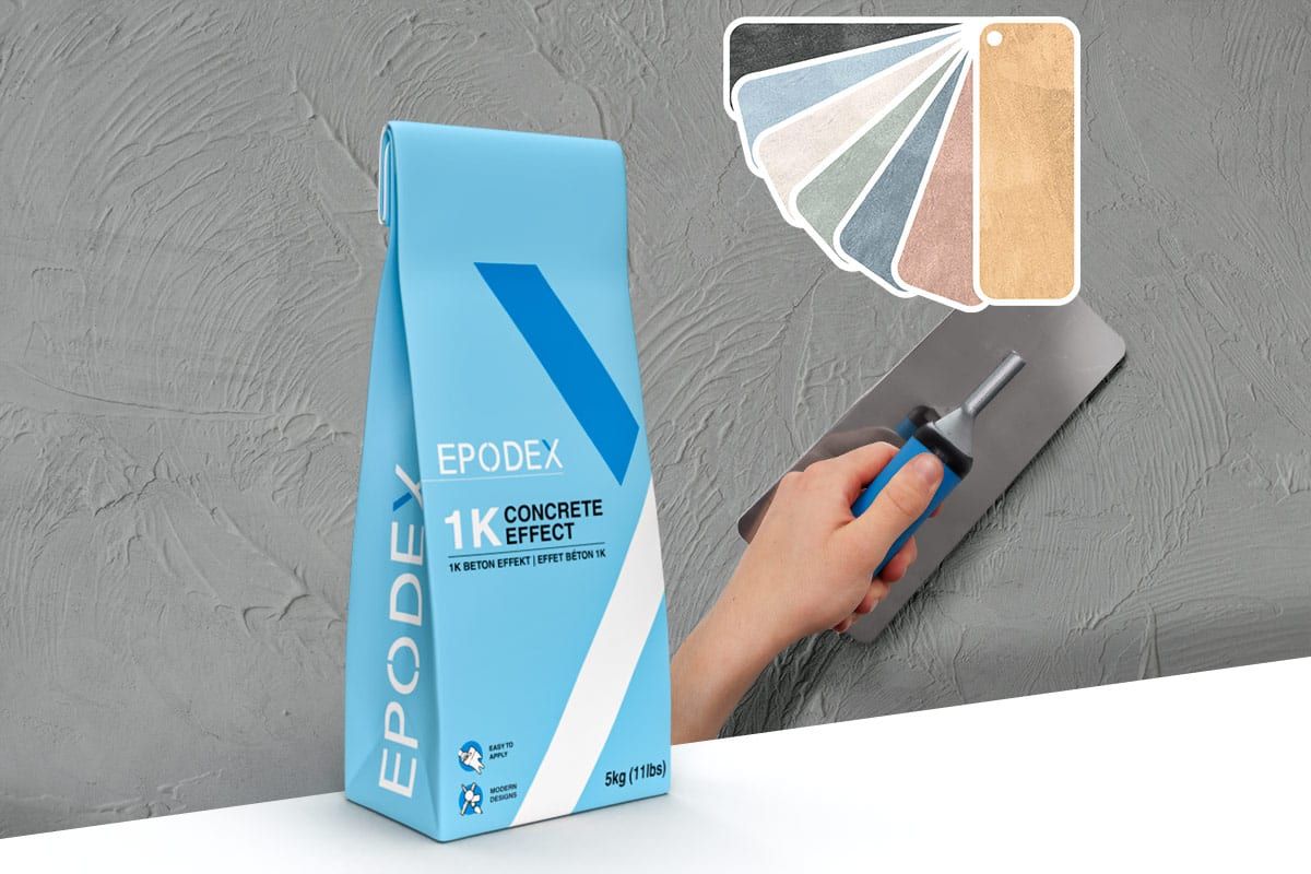 1K Concrete Effect Filler - Modern Look for Walls | EPODEX GCC