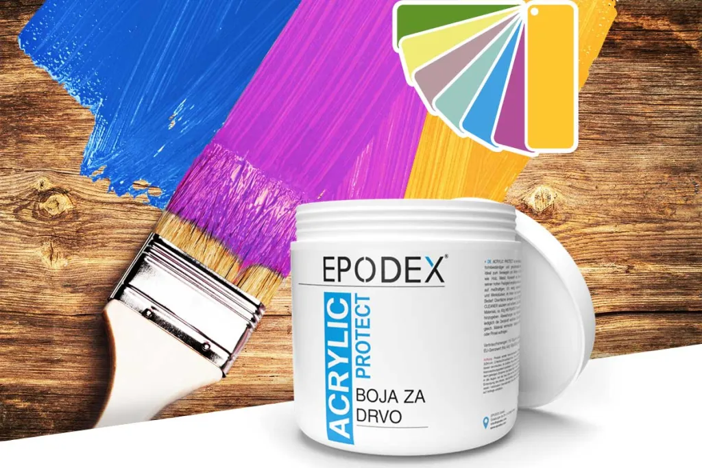 Boja za drvo iz EPODEX-a | Kreda boje i akrilne boje za drvo | EPODEX